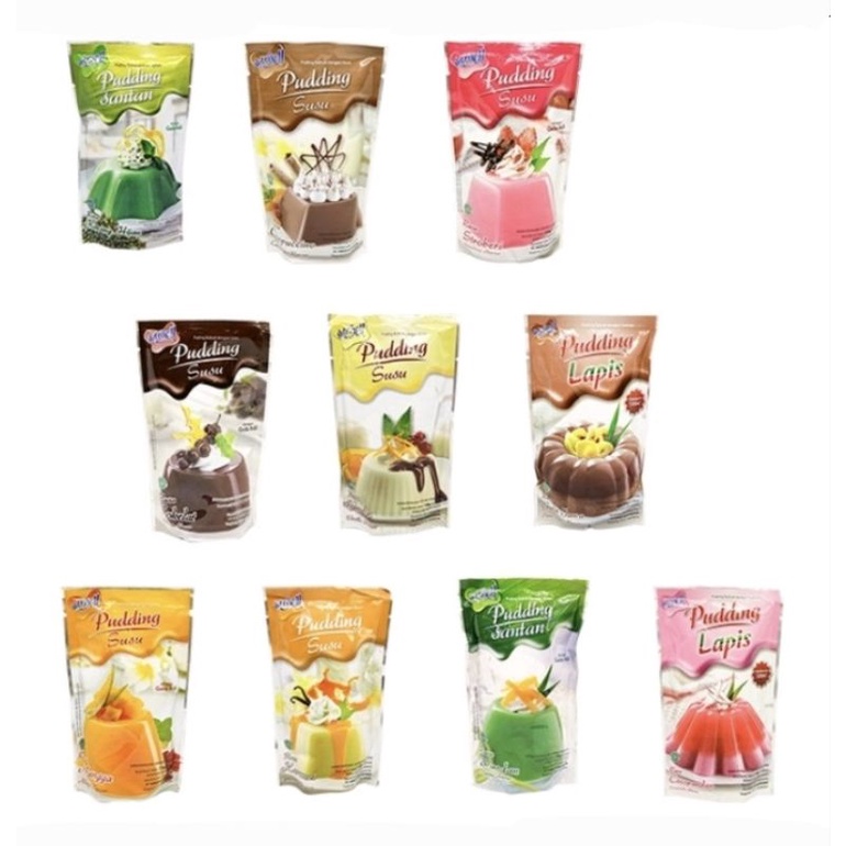 Jual Nutrijel Nutrijell Puding Pudding Susu Lapis Santan All Variant ...