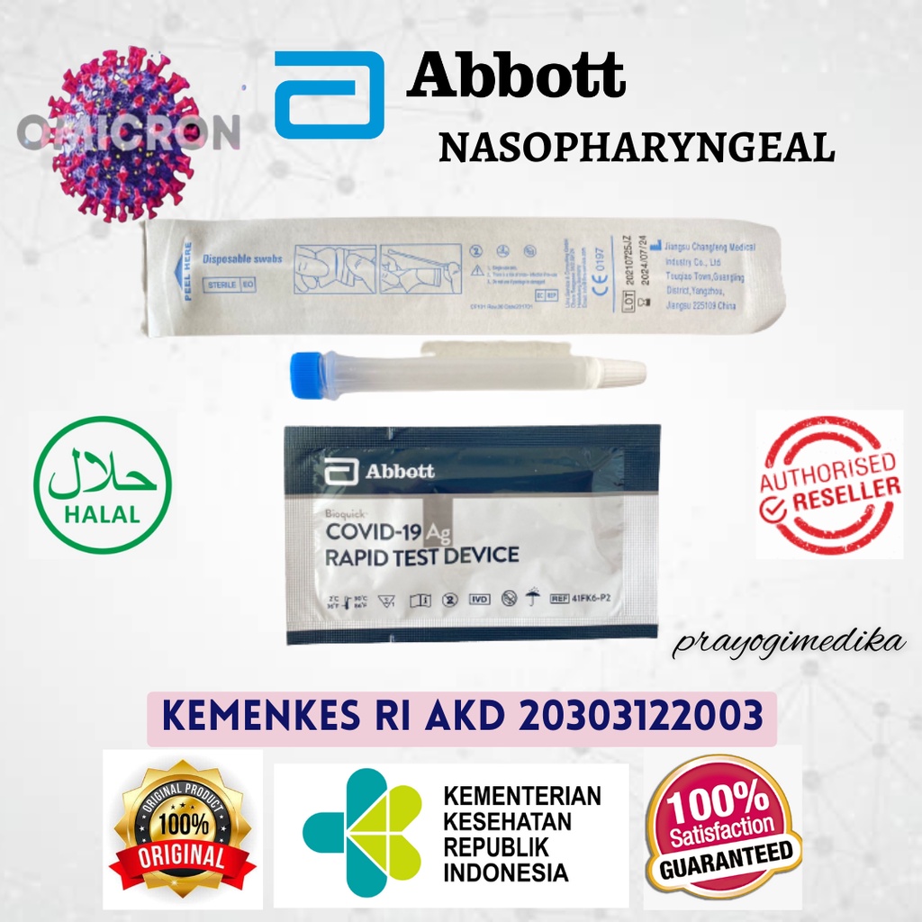 Jual ABBOTT Bioquick NASO Antigen Swab (ECERAN) | Shopee Indonesia