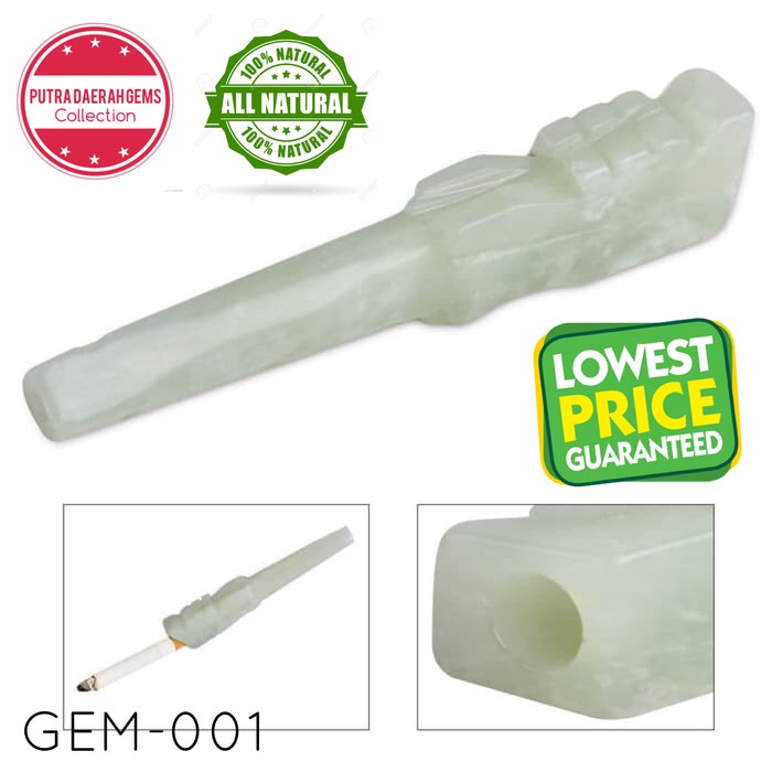 Jual Pipa Rokok Giok Natural Jadiete Jade Universal GEM-001 | Shopee ...