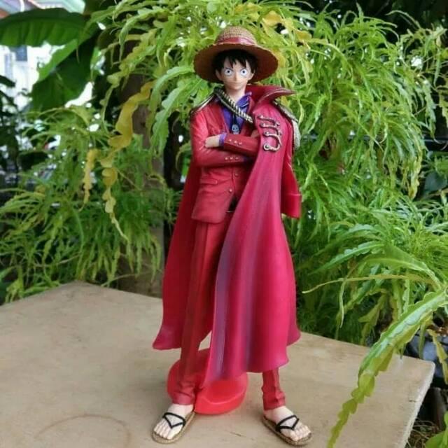 Jual HOBI ACTION FIGURE ONE PIECE MONKEY D LUFFY JUBAH MERAH BIG SIZE ...
