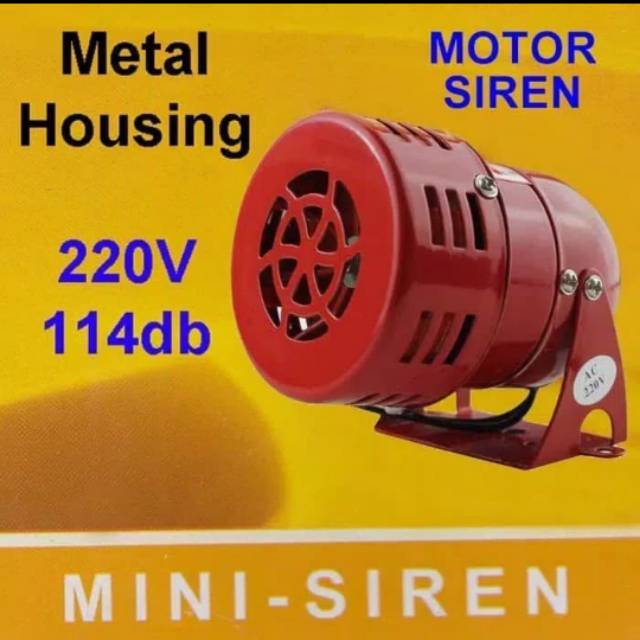Mini Sirine motor sirene MS 190 Alarm Siren 220volt motor alarm MS190 | Shopee Indonesia