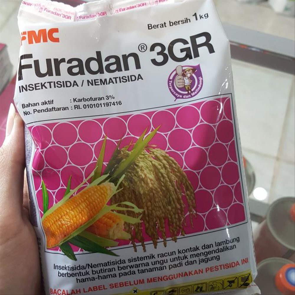 Jual Insektisida / Nematisida Furadan 3GR 1 KG kemasan original pabrik ...
