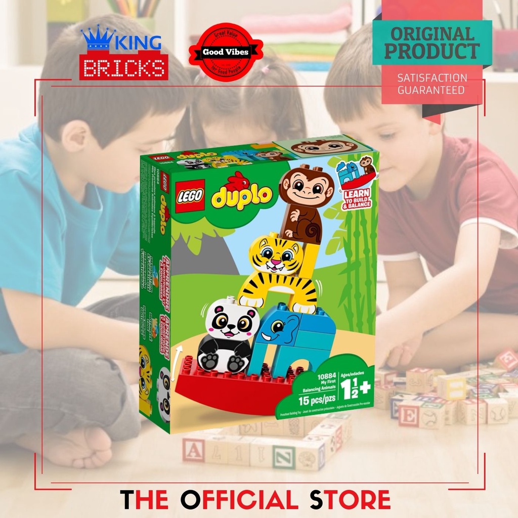Jual LEGO Original Duplo 10884 My First Balancing Animals - Mainan Anak ...