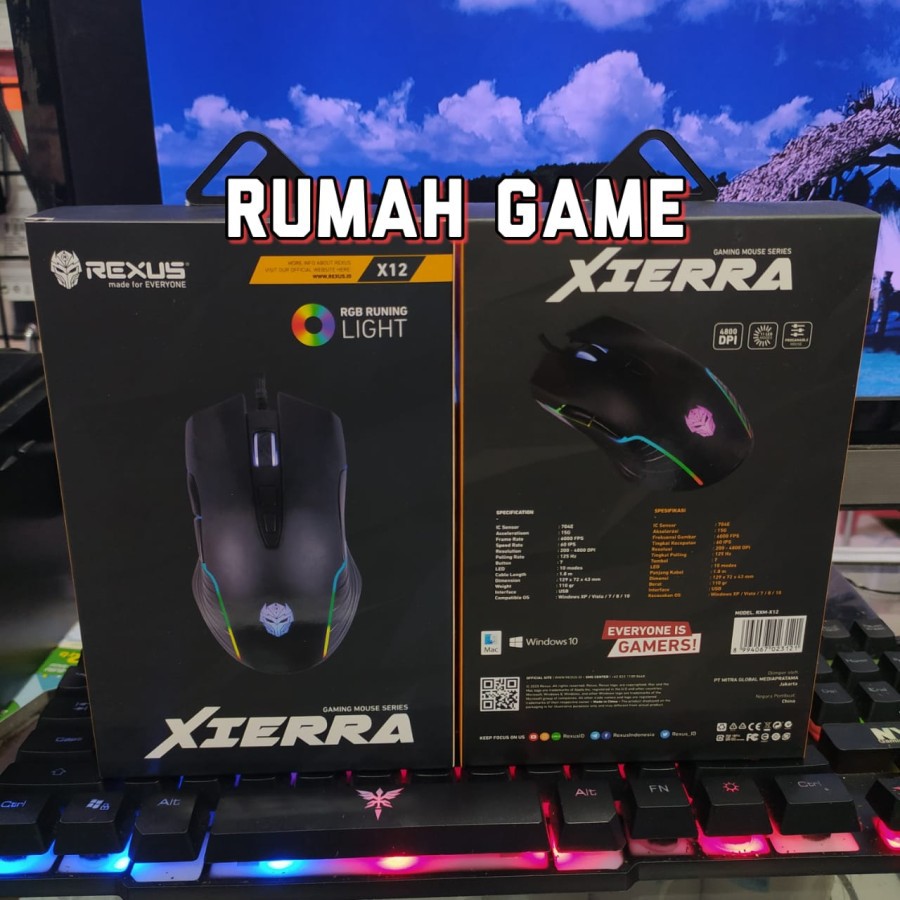 Jual Rexus X12 Xierra Professional Gaming Mouse RGB | Shopee Indonesia