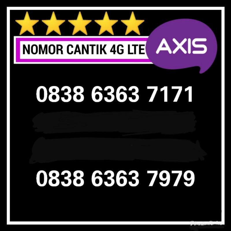 Jual Nomor cantik axis 4g lte seri kwarted kartu perdana axis murah | Shopee Indonesia