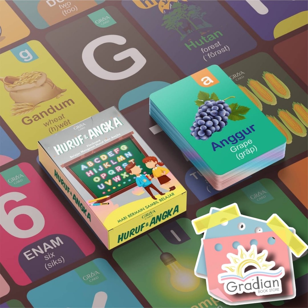 Jual Flashcard ABC Huruf dan Angka - Flashcard Kartu Edukasi Anak ...