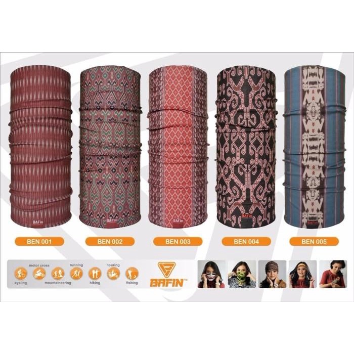 Jual Headpiece | Buff Bandana Bafin Headwear Motif Etnik Nusantara ...