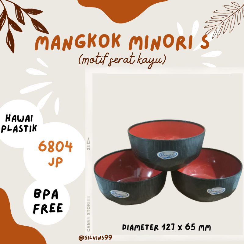 Jual MANGKOK MINORI S 6804 HAWAI MANGKOK RAMEN / MANGKOK KUAH MANGKOK ...