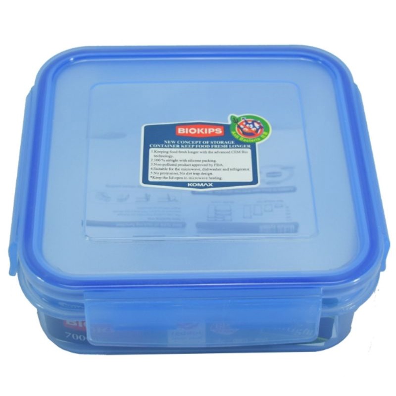 Jual TEMPAT MAKAN PERSEGI KOMAX BIOKIPS 700 ML | Shopee Indonesia