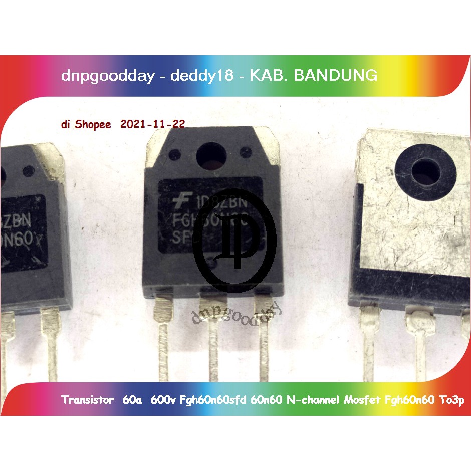 Jual Transistor 60a 600v Fgh60n60sfd 60n60 N-channel Mosfet Fgh60n60 To3p | Shopee Indonesia