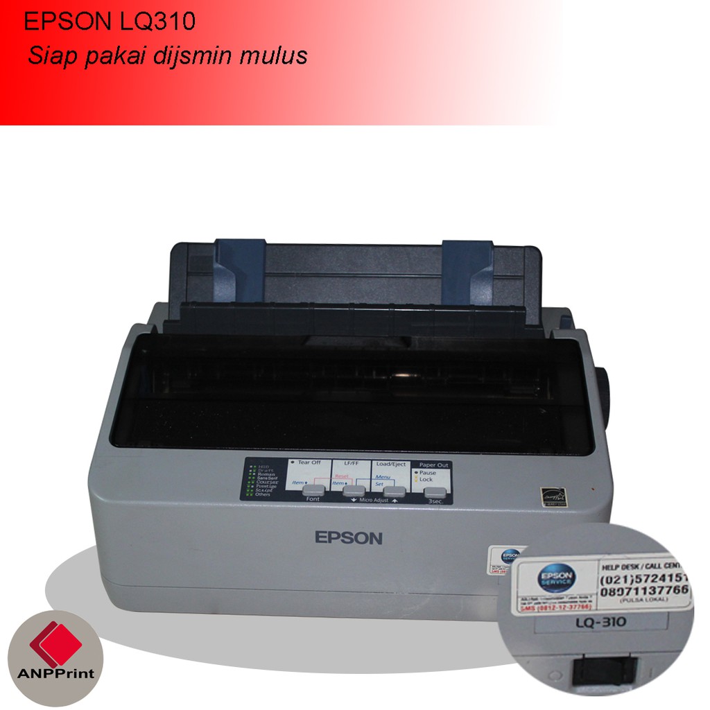 Jual EPSON LQ310 (printer buat cetak nota 3 rangkap kontinyus pom) siap ...