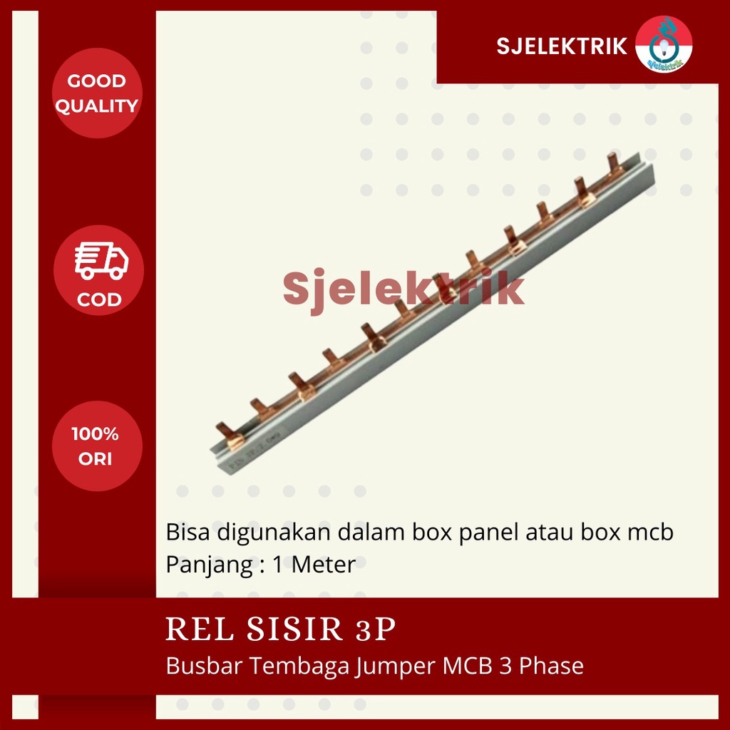 Jual Rel Sisir 3 Phase Busbar Tembaga Jumper Mcb 3 Phase | Shopee Indonesia
