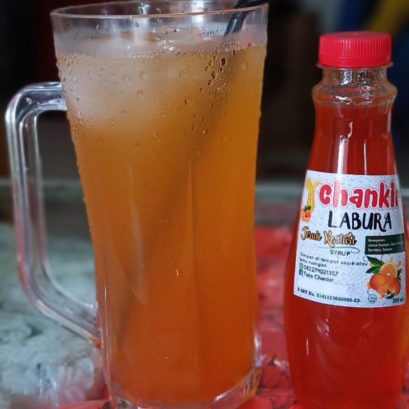 Jual Sirup Jeruk Kasturi khas Medan dengan somboy merah isi perbotol ...