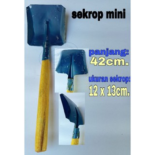 Jual Skrop tanah mini 42cm (Sekrop kecil besi warna biru) | Shopee ...