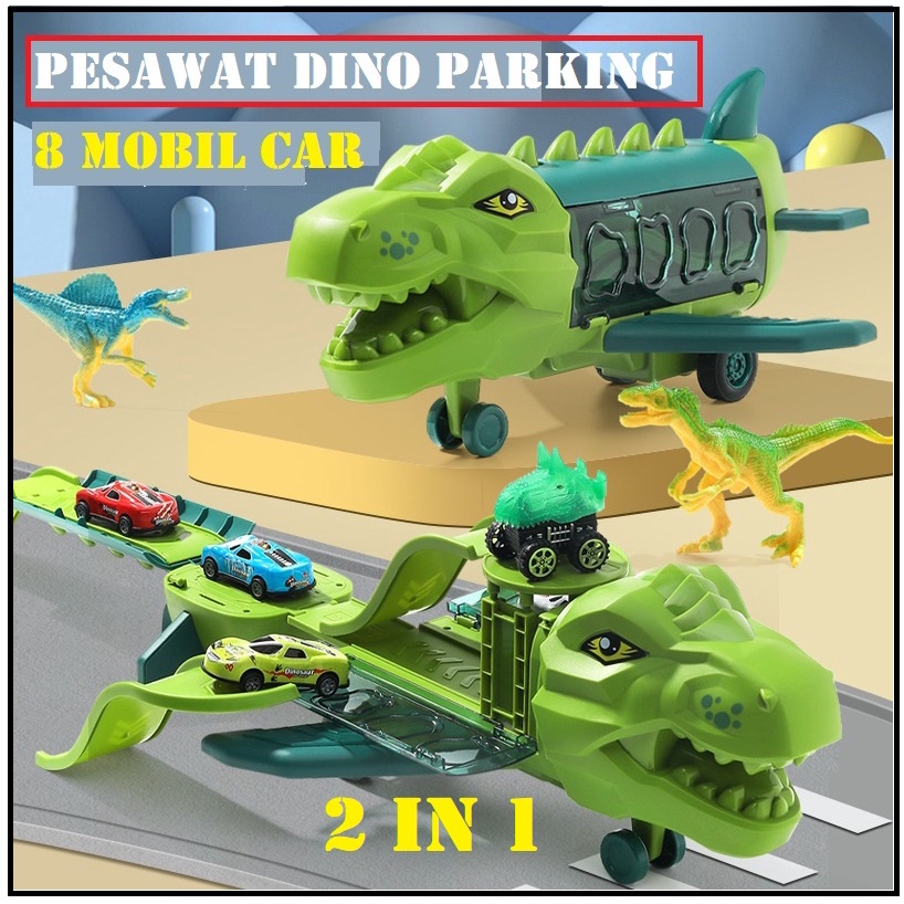 Jual DIY 2 iN 1 TRACK DINO KERETA LUNCUR TRANSFORMER MAINAN ANAK DIY ...
