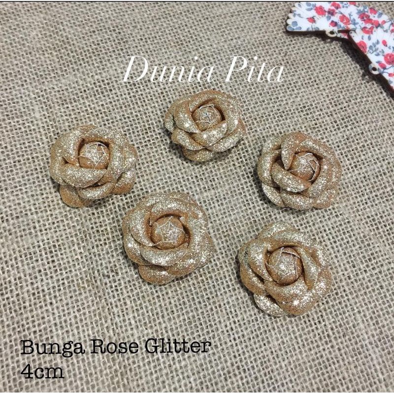 Jual Aplikasi bunga rose gold glitter | Shopee Indonesia