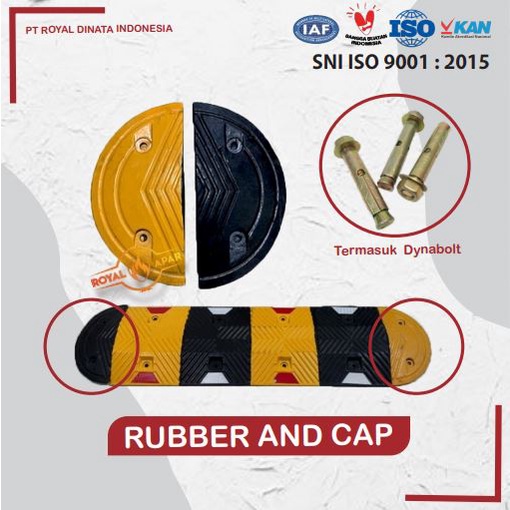 Jual Rubber End Cap Speed Bump / Ujung Polisi Tidur Karet Lebar 33 CM ...