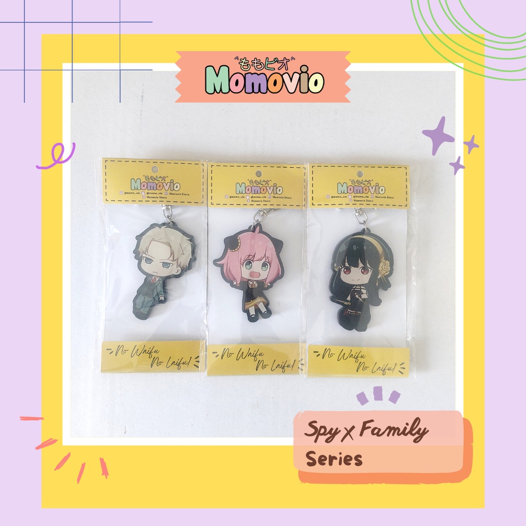 Jual Gantungan Kunci Akrilik Anime Spy x Family Anya Loid Yor Acrylic ...