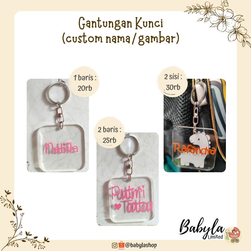 Jual Gantungan kunci akrilik custom | Shopee Indonesia