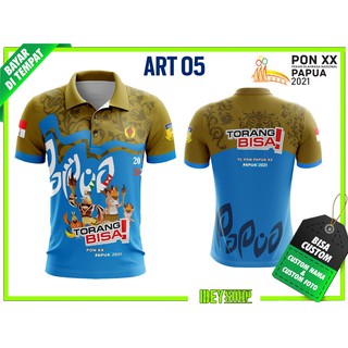 Jual Kaos Baju Jersey PON XX PAPUA 2021 Torang Bisa Custom Fullprint 05 ...