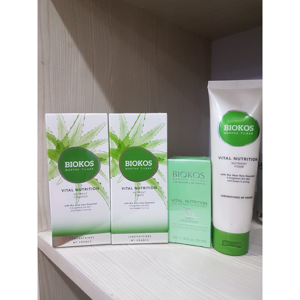 Jual Biokos vital nutrition nutrient toner cleanser foam daily ...