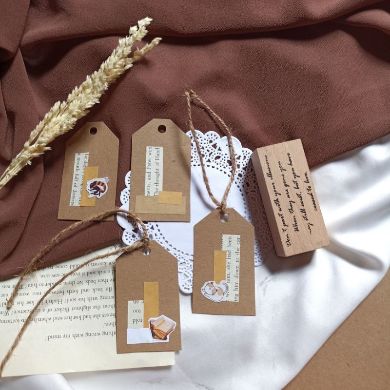Jual Hang Tag Rustic || Simple Hang tag Indonesia|Shopee Indonesia