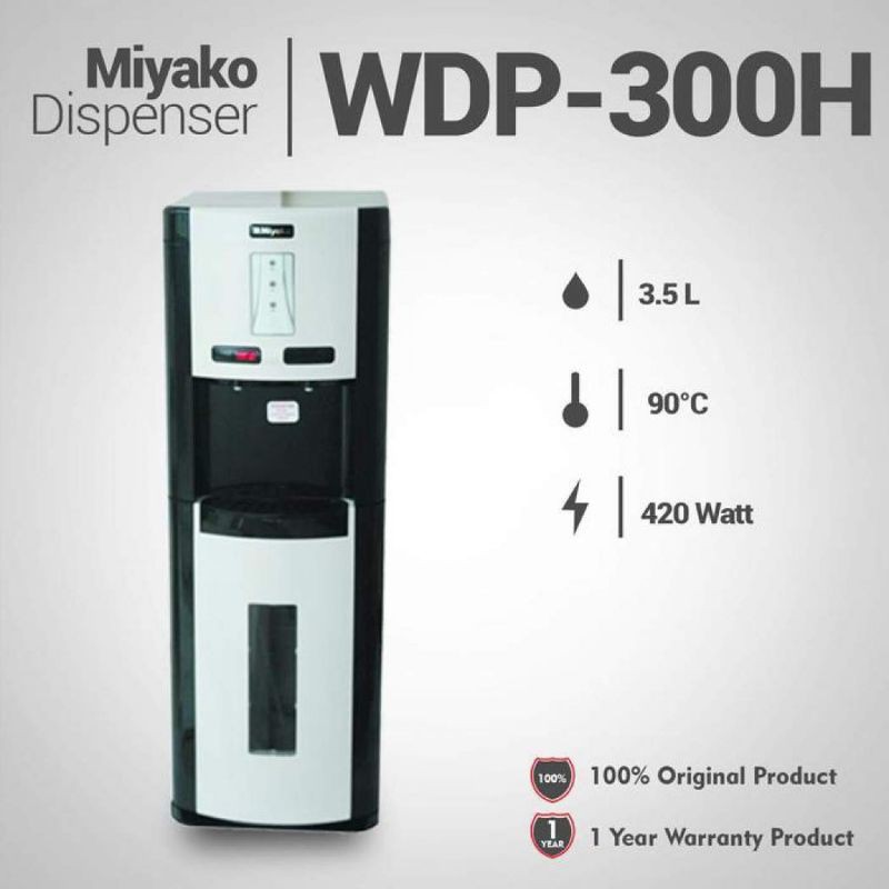 Jual Dispenser miyako WDP-300 galon bawah | Shopee Indonesia