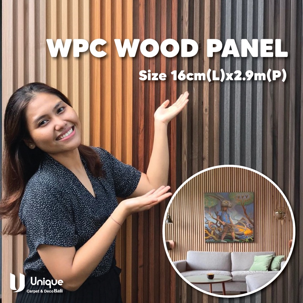 Jual Wall Panel / Wood Panel PVC Motif Kayu / Dekorasi Dinding Panel Kayu / Partisi Kayu 2.9 ...
