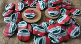 Jual pin panitia/pin custom 44 mm kecil/pin komunitas/pin custom 58mm ...