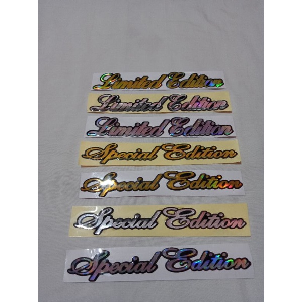Jual Stiker Emblem Timbul Special Edition Limited Edition | Shopee ...