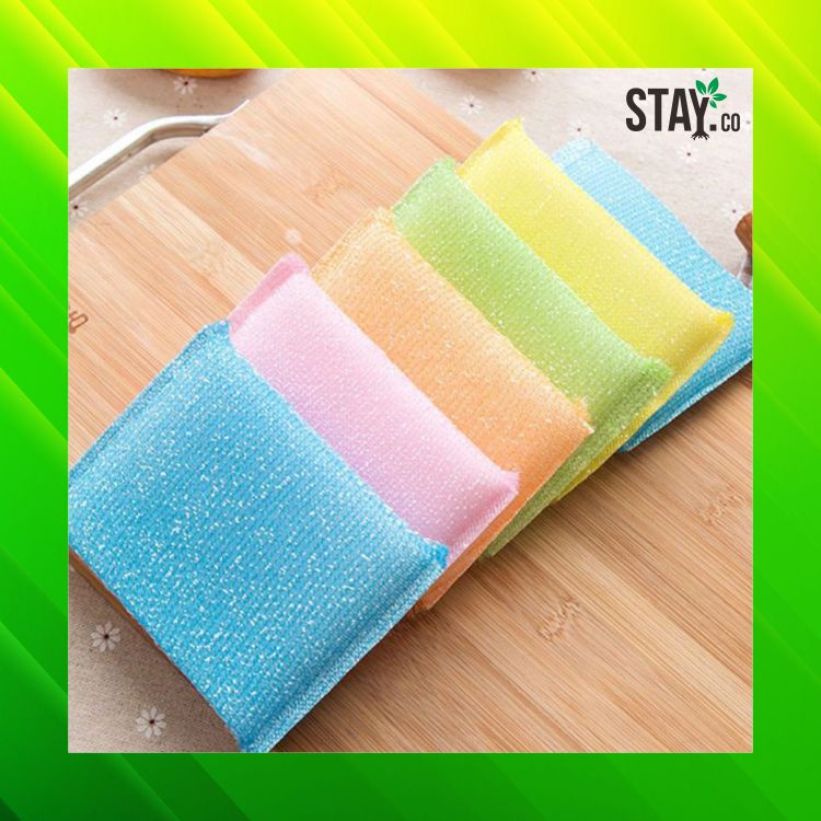 Jual SPON CUCI PIRING BANTAL RAINBOW/ MAGIC SPONGE/ SCOURING PAD ...