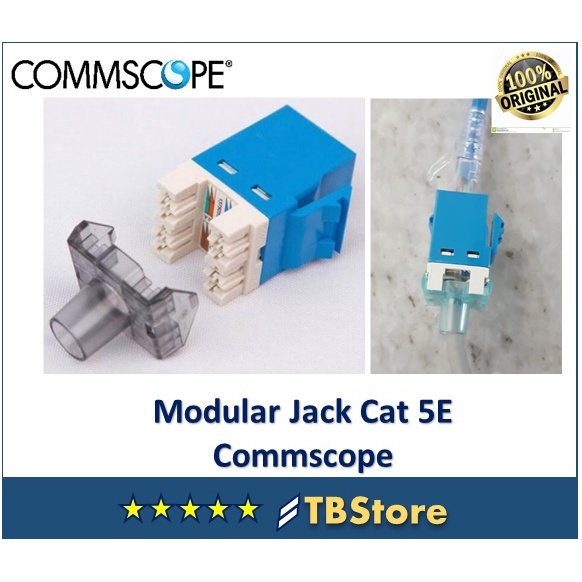 Jual AMP COMMSCOPE modular jack RJ45 cat.5e Indonesia|Shopee Indonesia