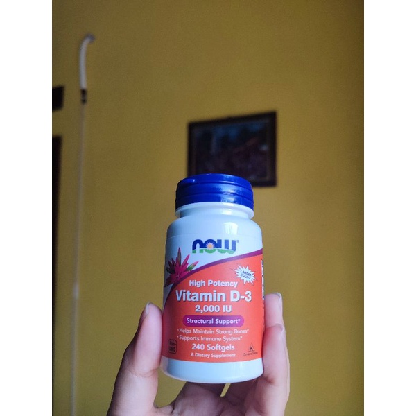 Jual Now Vitamin D3 2000 IU | Shopee Indonesia