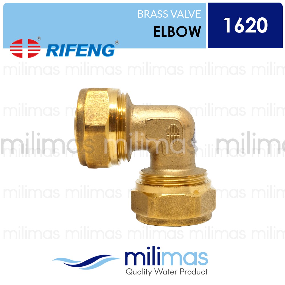 Jual RIFENG - Elbow / Keni Kuningan Uk. 1620 - Fitting Pipa PEX ...