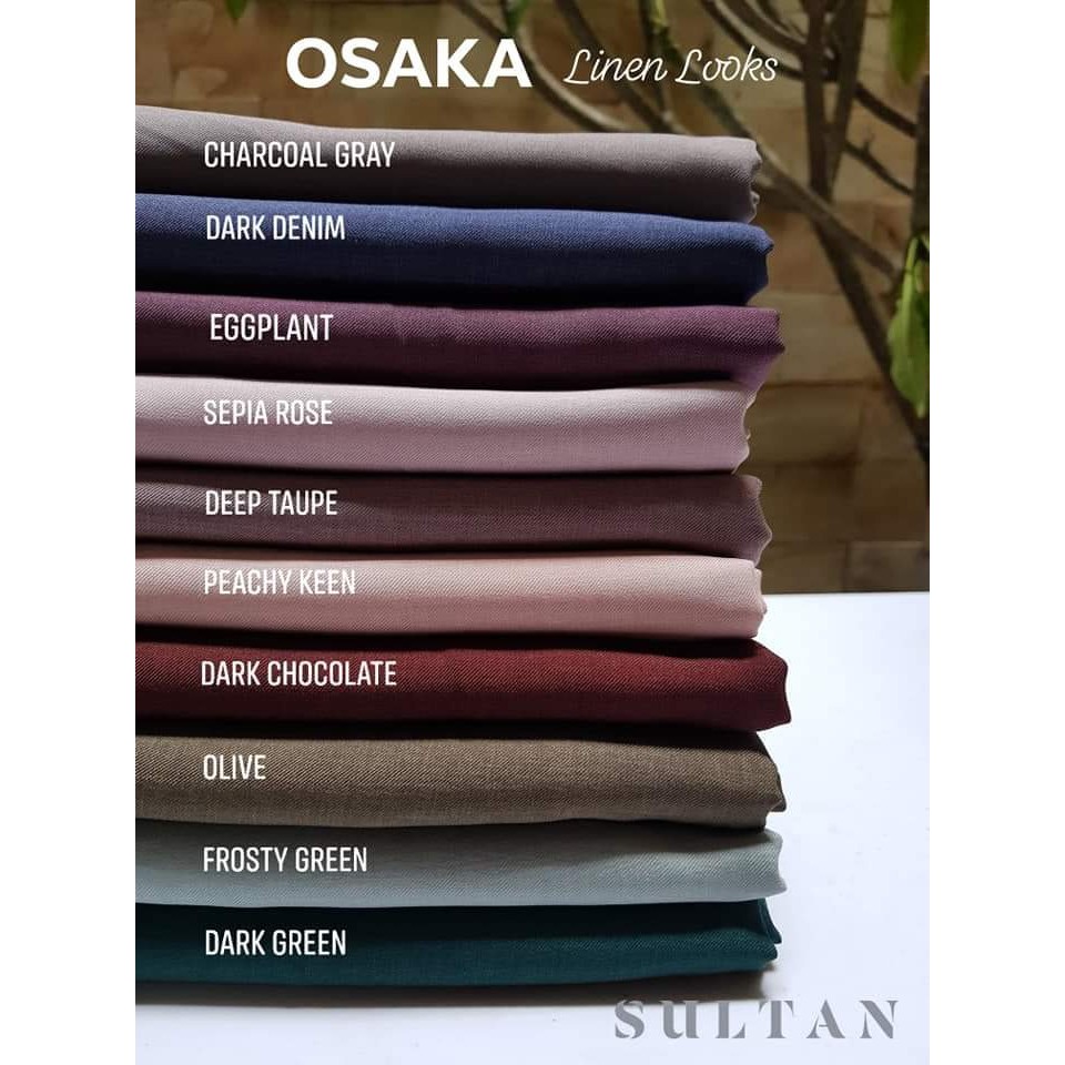 Jual 50CM OSAKA LINEN LOOKS WARNA KAIN SULTAN | Shopee Indonesia