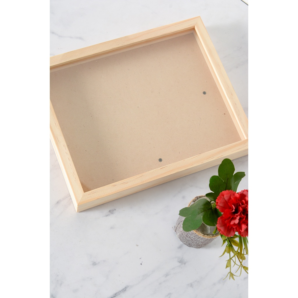 Jual Frame Kayu Pinus 3D 20x20 cm | Shopee Indonesia