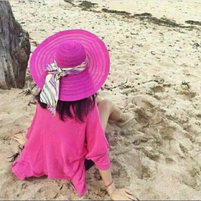 Jual Topi pantai lebar Topi anti UV | Shopee Indonesia