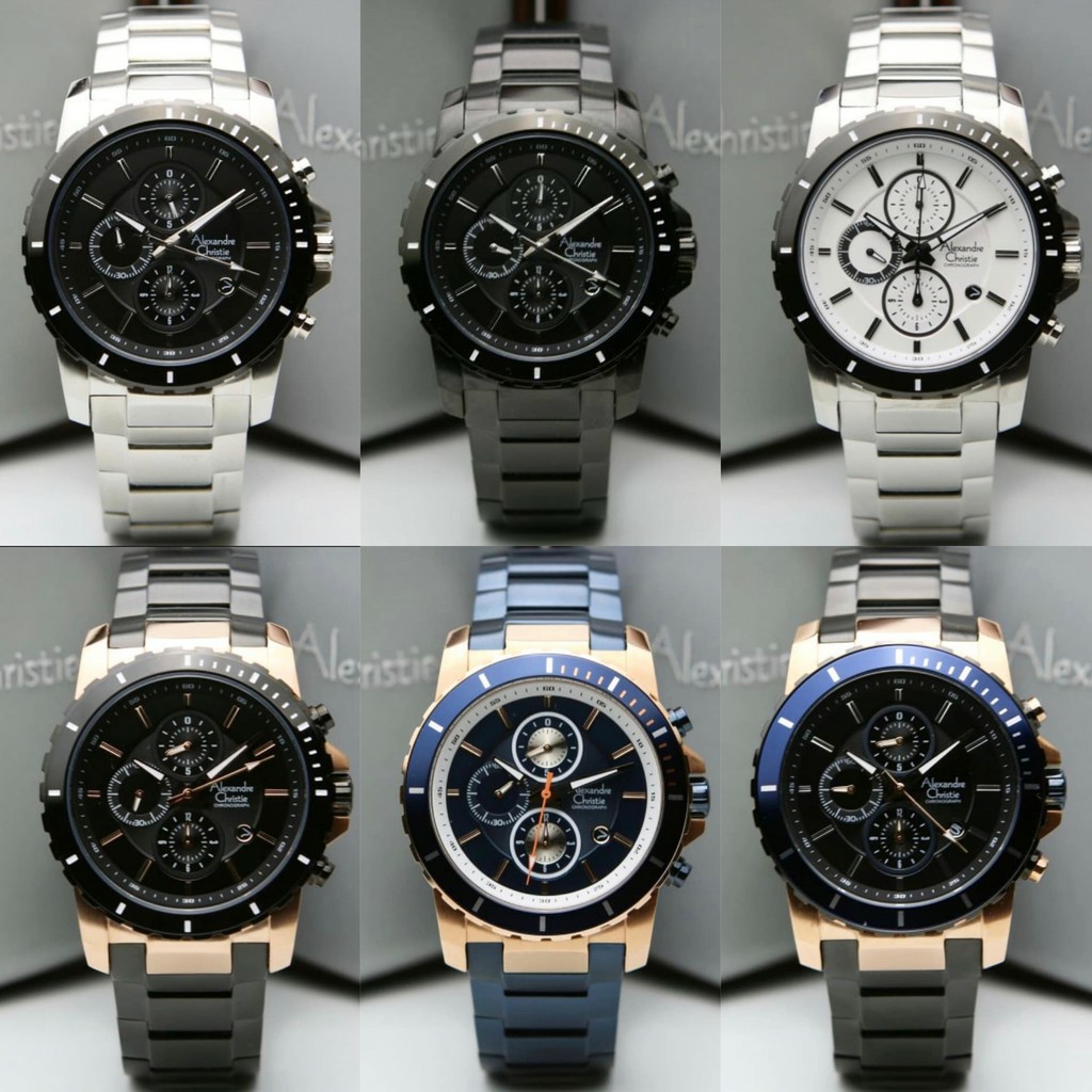 Jual Jam Tangan Pria Alexandre Christie AC 6141 Series Original ...