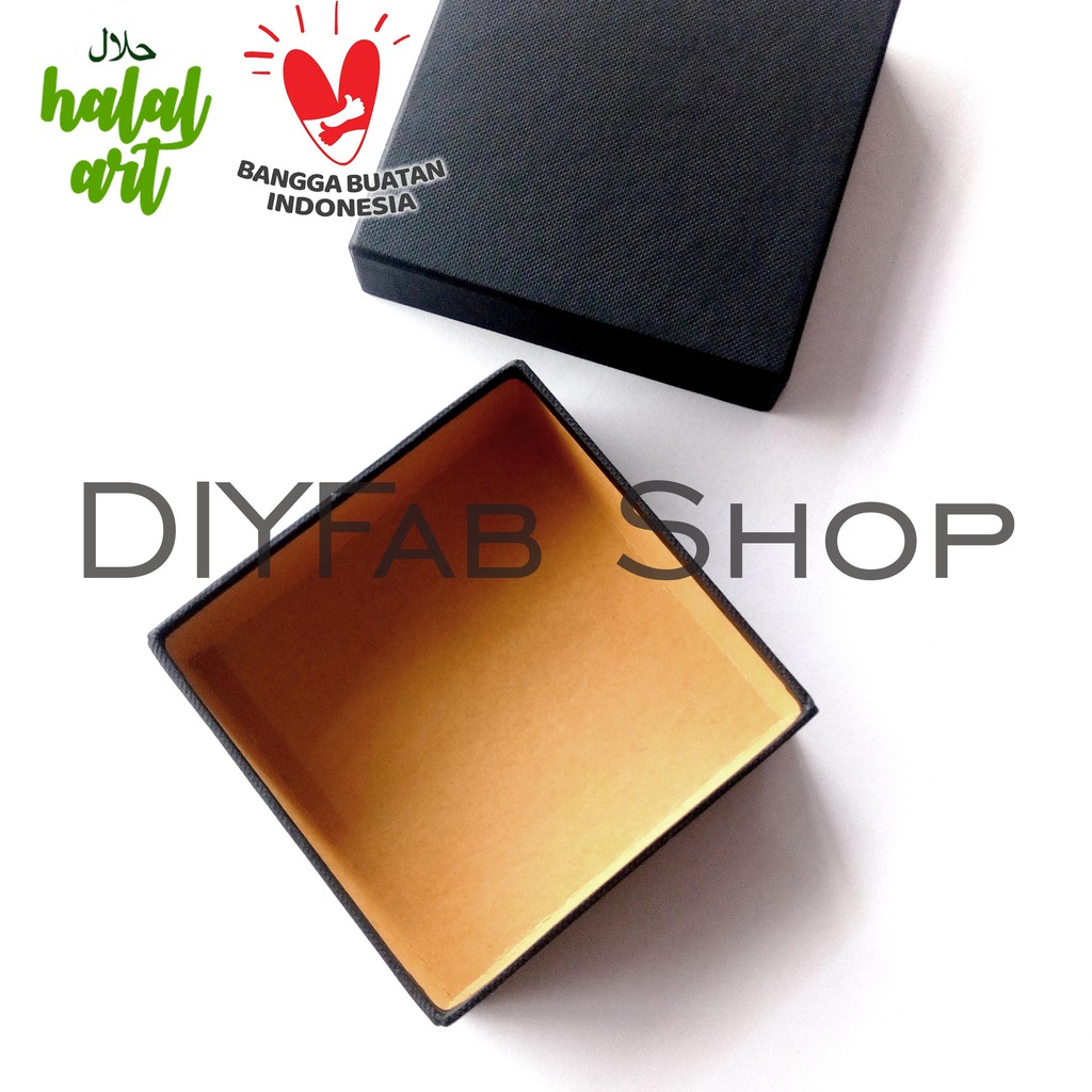 Gift Box Kotak Kado Hitam 10 x 10 x 3 cm | Shopee Indonesia