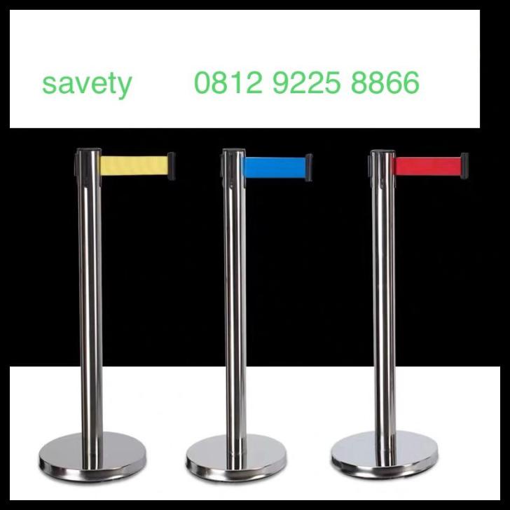 Jual Stok Ready Promo Standing Barrier Tiang Antrian Railing Stand ...