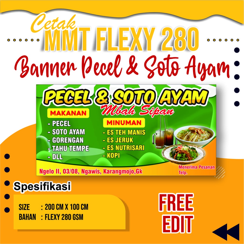 Jual Cetak Spandukk Banner MMT Flexy 280 Gsm/Cetak Banner Pecel/Cetak ... Jual Cetak Spandukk Banner MMT Flexy 280 Gsm/Cetak Banner Pecel/Cetak ...