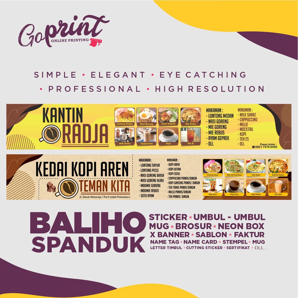 Jual Cetak spanduk cafe, warung murah gratis design | Shopee Indonesia