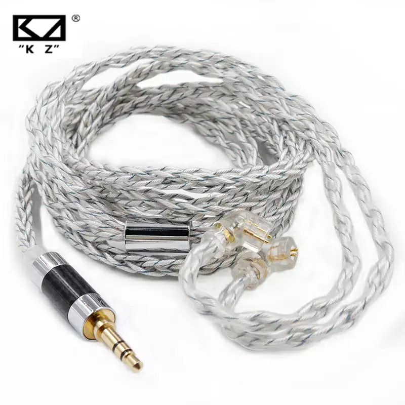 KZ Cable 784 Cores HiFi Oxygen Free Copper Silver Plated Upgrade Cable ...