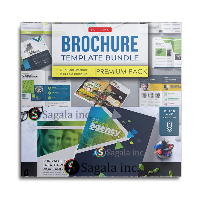 Jual 15 items brosur template bundle photoshop illustrator indesign ...