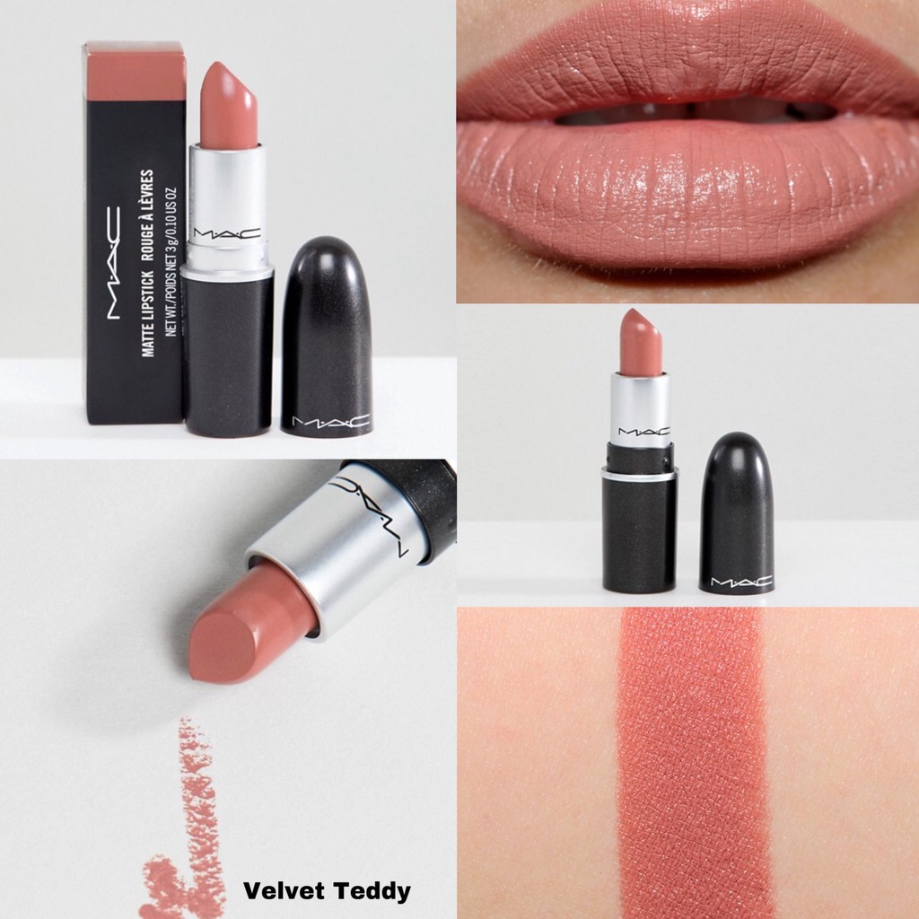 Jual (TSM) MAC LIPSTICK - VELVET TEDDY ( DEEP TONE BEIGE ) | Shopee ...