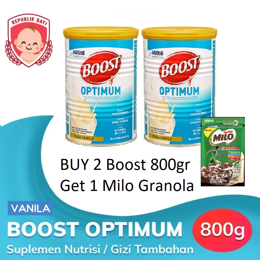 Jual Nestle Boost Optimum Susu Bubuk Dewasa Lansia Kaleng 800 gram ...