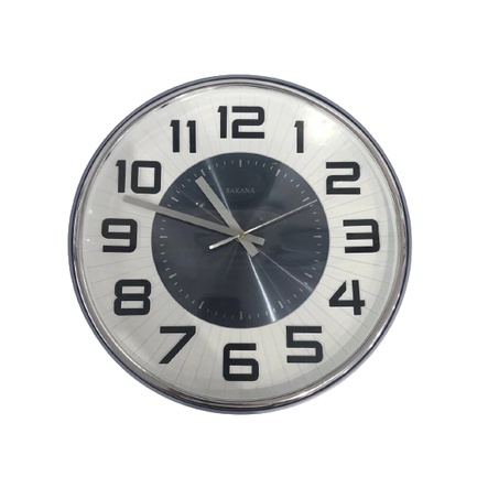 Jual Jam Dinding Sakana (588) - Elegant Chrome (Quartz) | Shopee Indonesia
