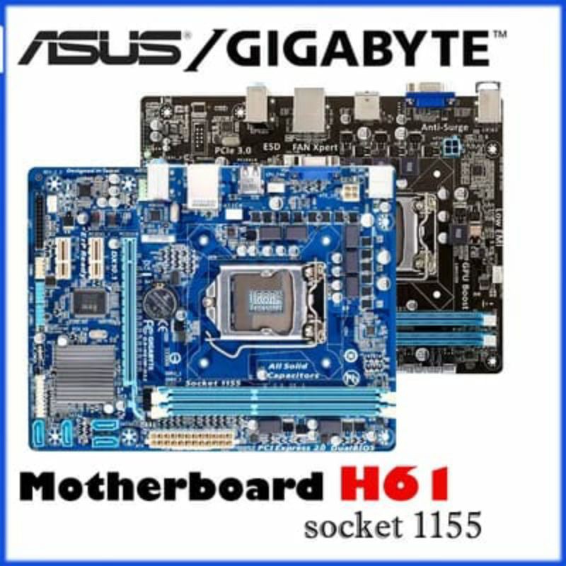 Jual Motherboard H61 Socket 1155 Gigabyte Asus | Shopee Indonesia