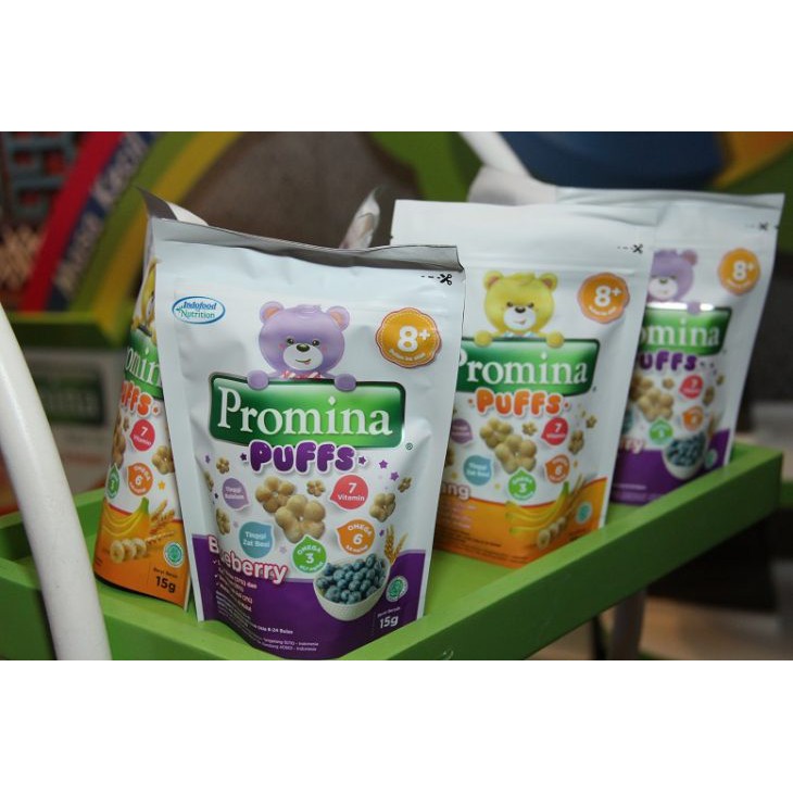 Jual Promo Promina Puffs Blueberry / Banana /Sweet Potato / Strawberry ...