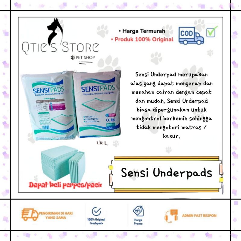Jual Sensi Underpad (tempat alas pipiz kucing/anjing) | Shopee Indonesia